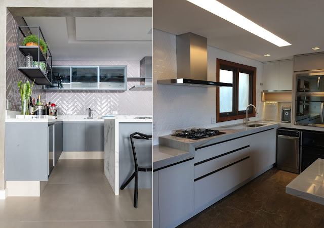 Inspire-se com cozinhas revestidas pela Roca Brasil Cerámica - Joana D'arc