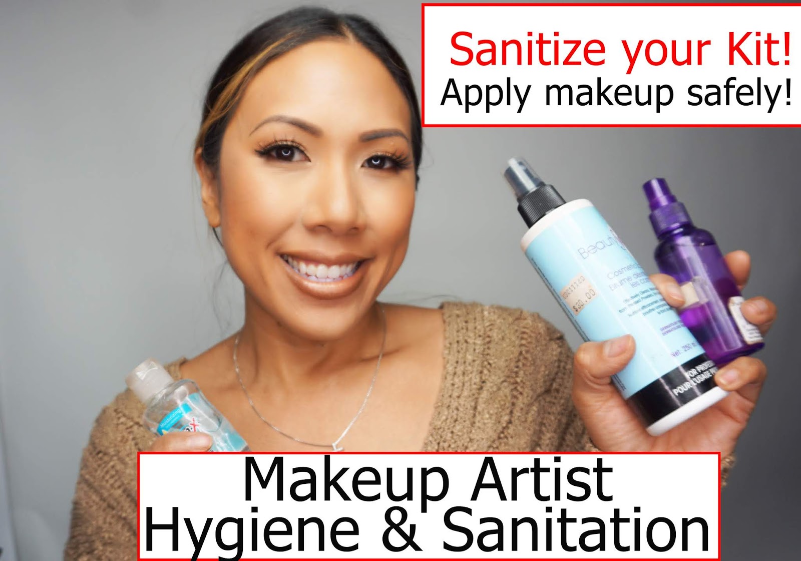 How to Deep Clean/Sanitize Your Makeup Kit and Apply Makeup ...