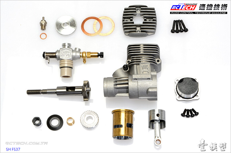 遙控技術雜誌｜RC TECH magazine: 佶宏實業SH FS-37…飛機用二行程木精37級引擎