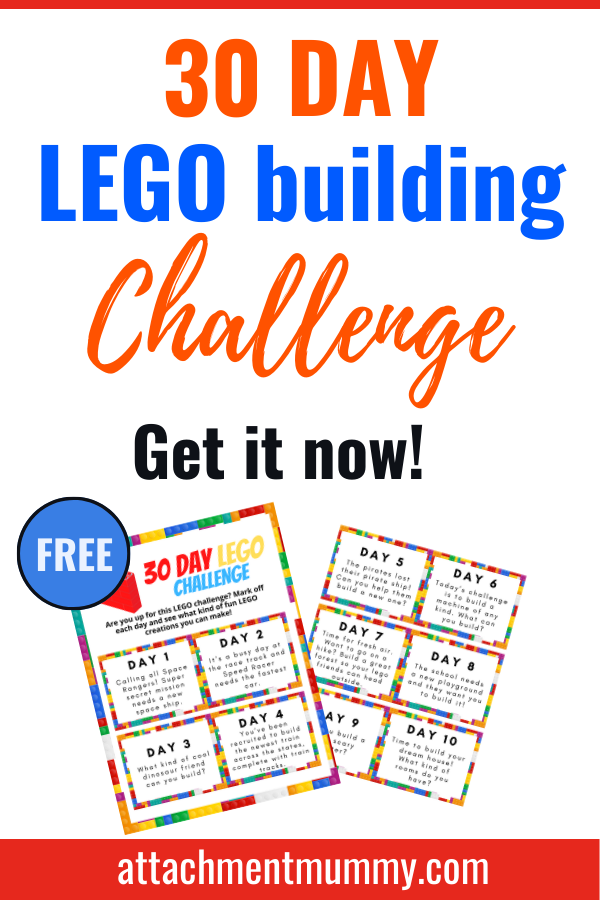 30 Day LEGO Building Challenge {with FREE printable cards}