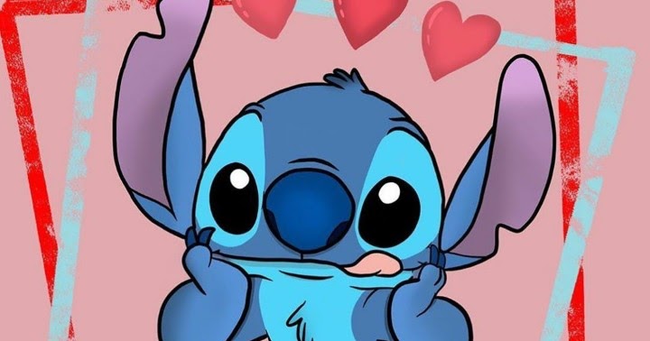 Stitch Love Frame HD Mobile Wallpaper Download 720x1520