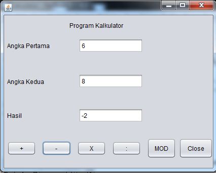 Membuat Program Kalkulator Di java Netbeans