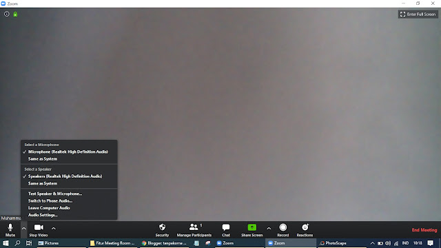 Cara Menggunakan Audio & Video Meeting Room di Zoom Cloud Meeting Untuk ...