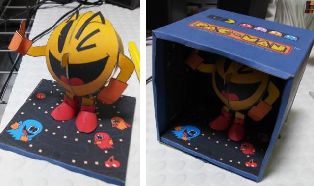 Papercraft Pacman Ghosts Tektonten Papercraft