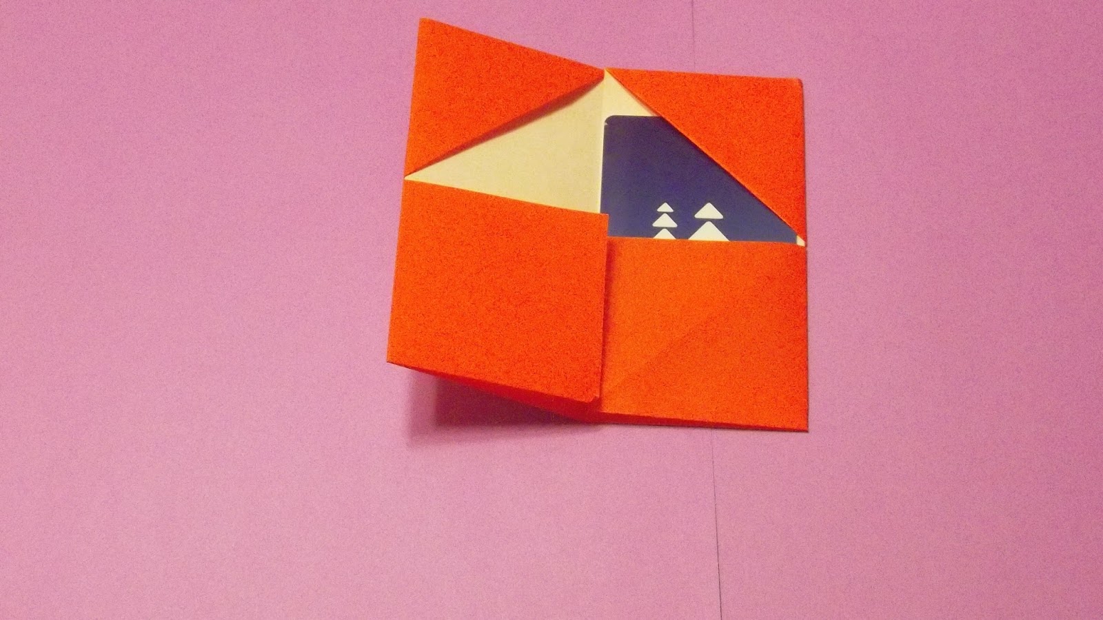 How To Make an Origami Card Holder