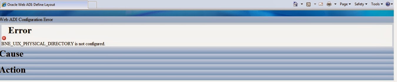 Oracle e learning: Web ADI Errors & Solutions