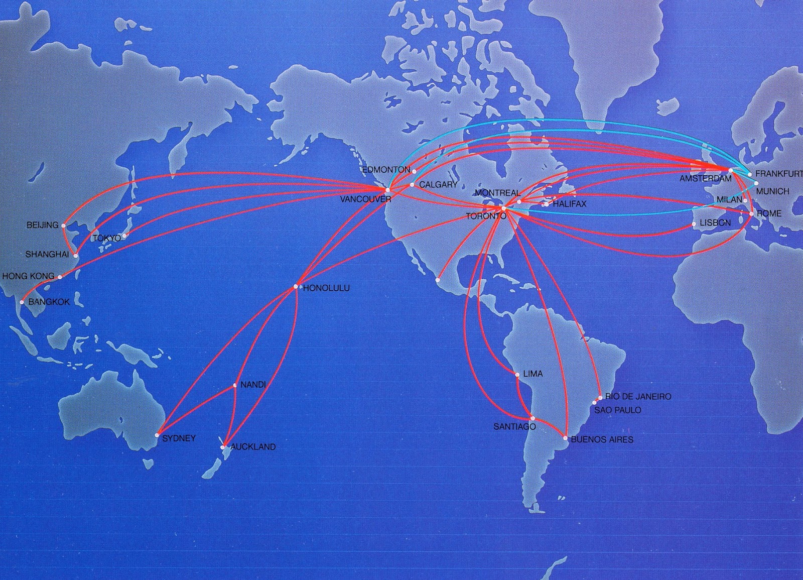 Canadian Airlines International: Maps