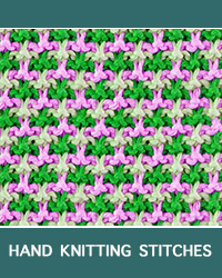 Tweed Slip Stitch Pattern - Hand Knitting Stitches