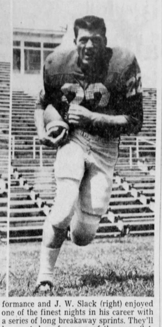 Once A Knight ...: Sixty years later, J.W. Slack is a Hall of Famer