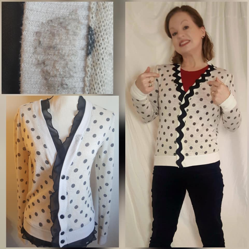 Refashion Co-op: Sweater One; Polka Dots