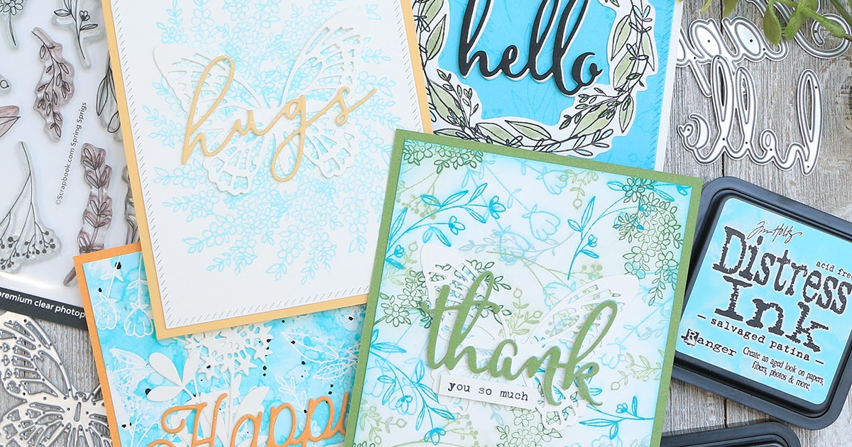 One Stamp Set Five Ways | Spring Sprigs - 17turtles Juliana Michaels