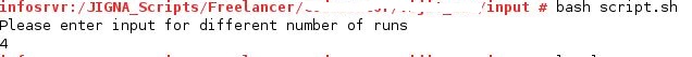 Unix Shell Script based on no. of run requires and every run new file ...