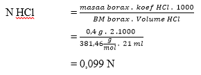 Standarisasi HCl 0,1N dari HCl Pekat | Chemistry