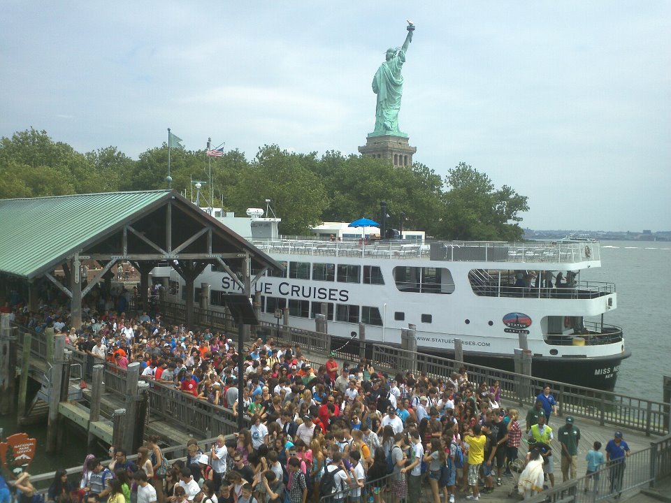 The Statue of Immigration ~ Around The World In 80 Cruise Ships