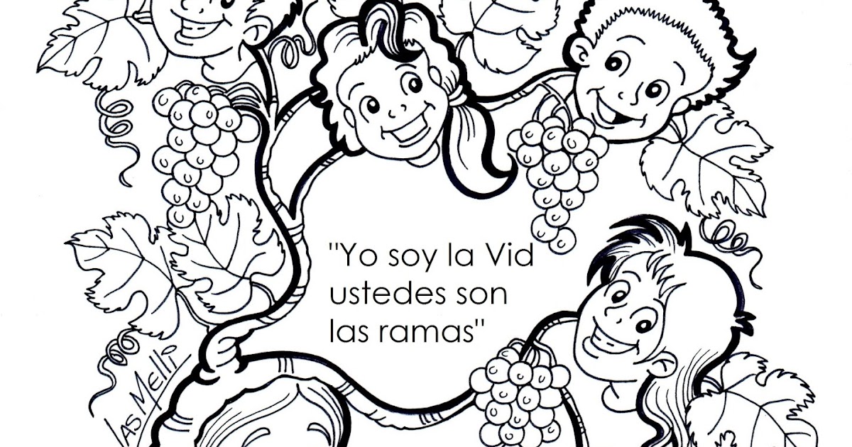 El Rincón de las Melli: DIBUJO: Yo soy la Vid y ustedes las ramas