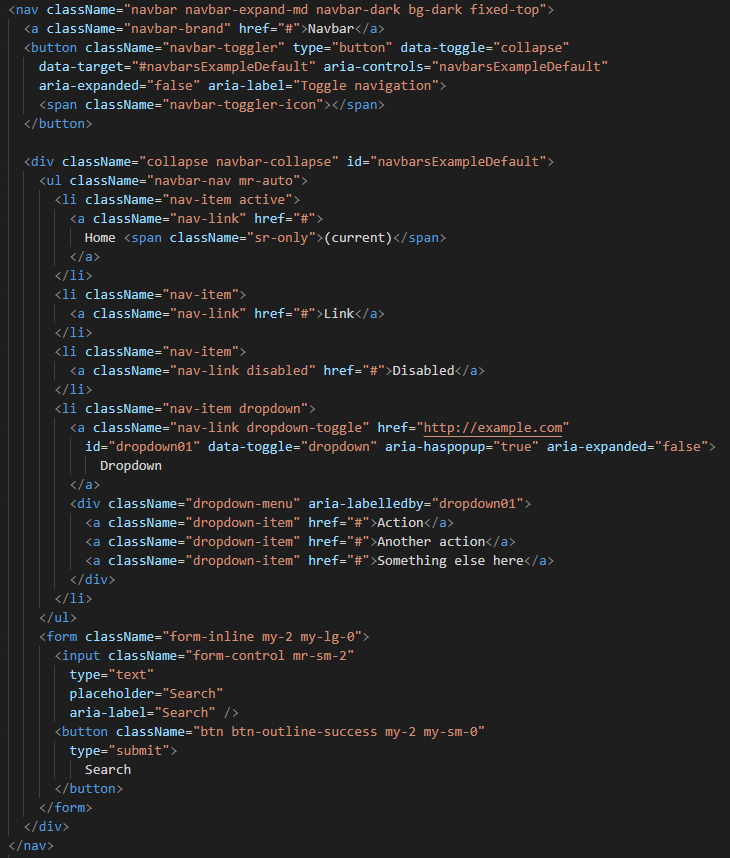 Using pure Bootstrap in React