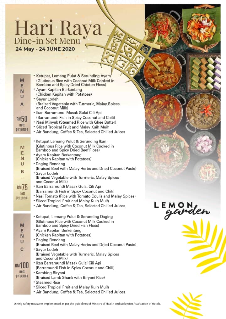 Awesome Hari Raya Dine-In Set Menu from RM50.00 at the Shangri-La Hotel ...