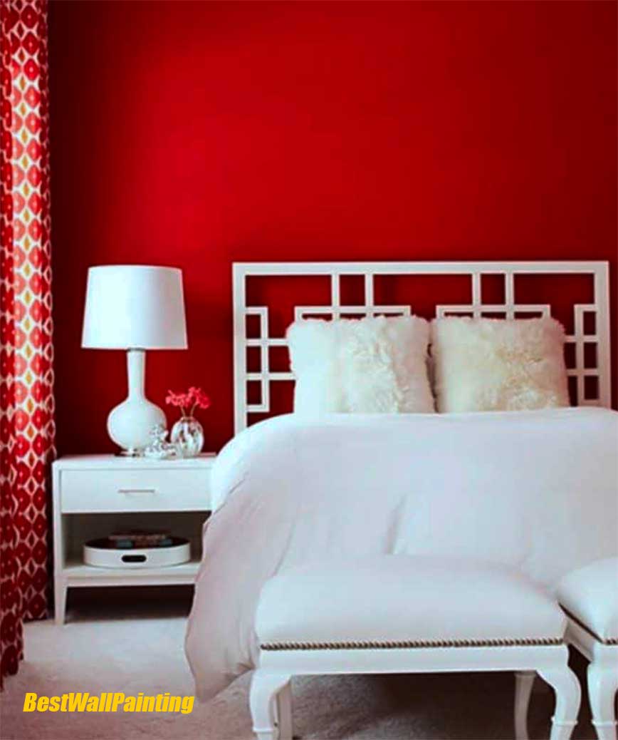 Red Bedroom Wall