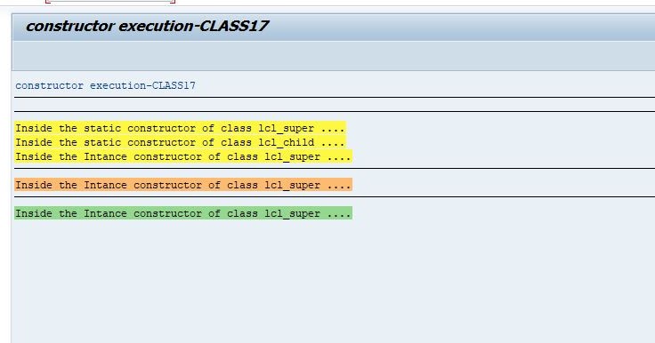 SAP for Abapers: Constructor Execution in sap abap (Class 17) SAP for Abapers: Constructor Execution in sap abap (Class 17)