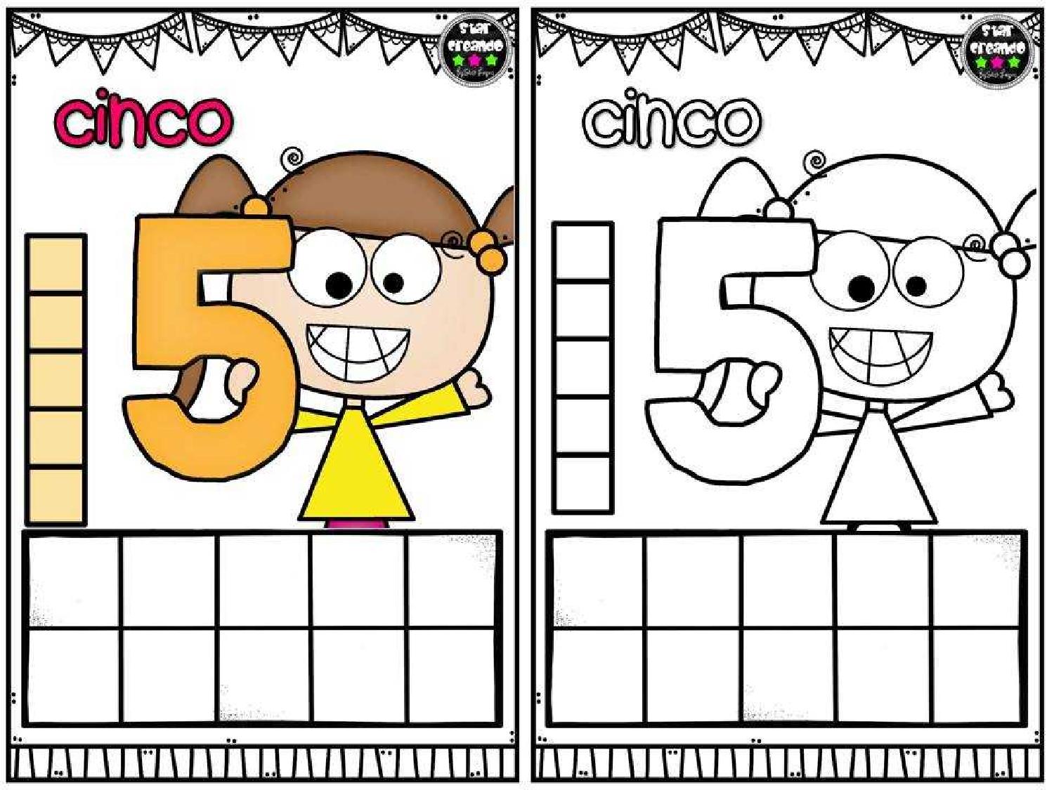 Fichas de Primaria: Cuenta y colorea números del 1 al 20