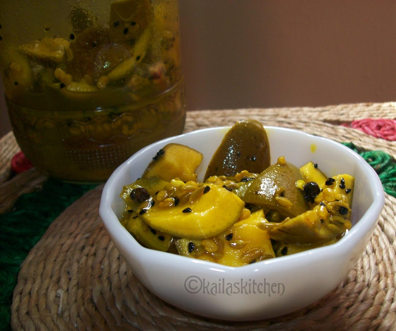 Experiments in Kailas Kitchen: Punjabi Mango Pickle ~ Indian Cooking ...