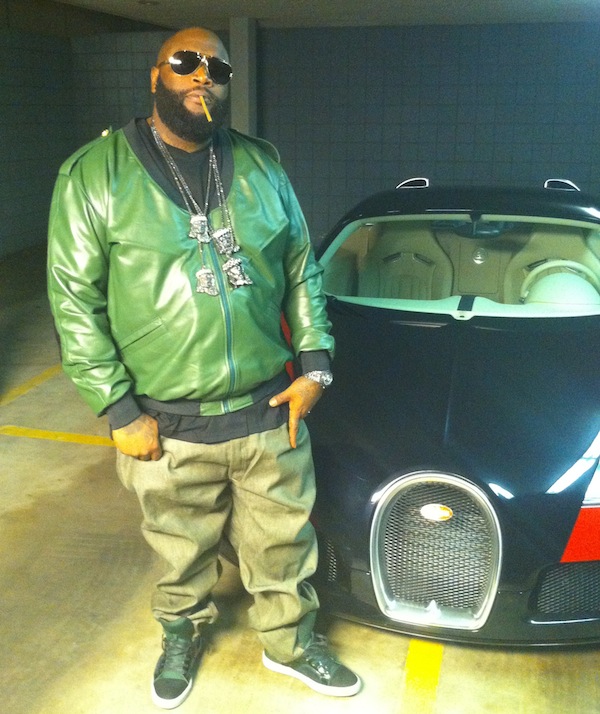 Exclusive Game: RICK ROSS IN EXCLUSIVE GAME LEATHER JACKET! THE SELECT FEW!