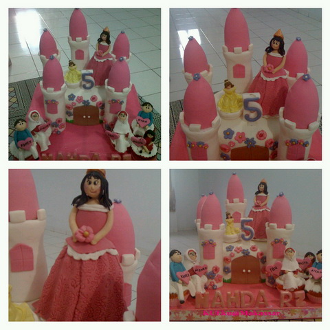 KUEku@Makassar: Kue Ulang Tahun tema princess dan kastil