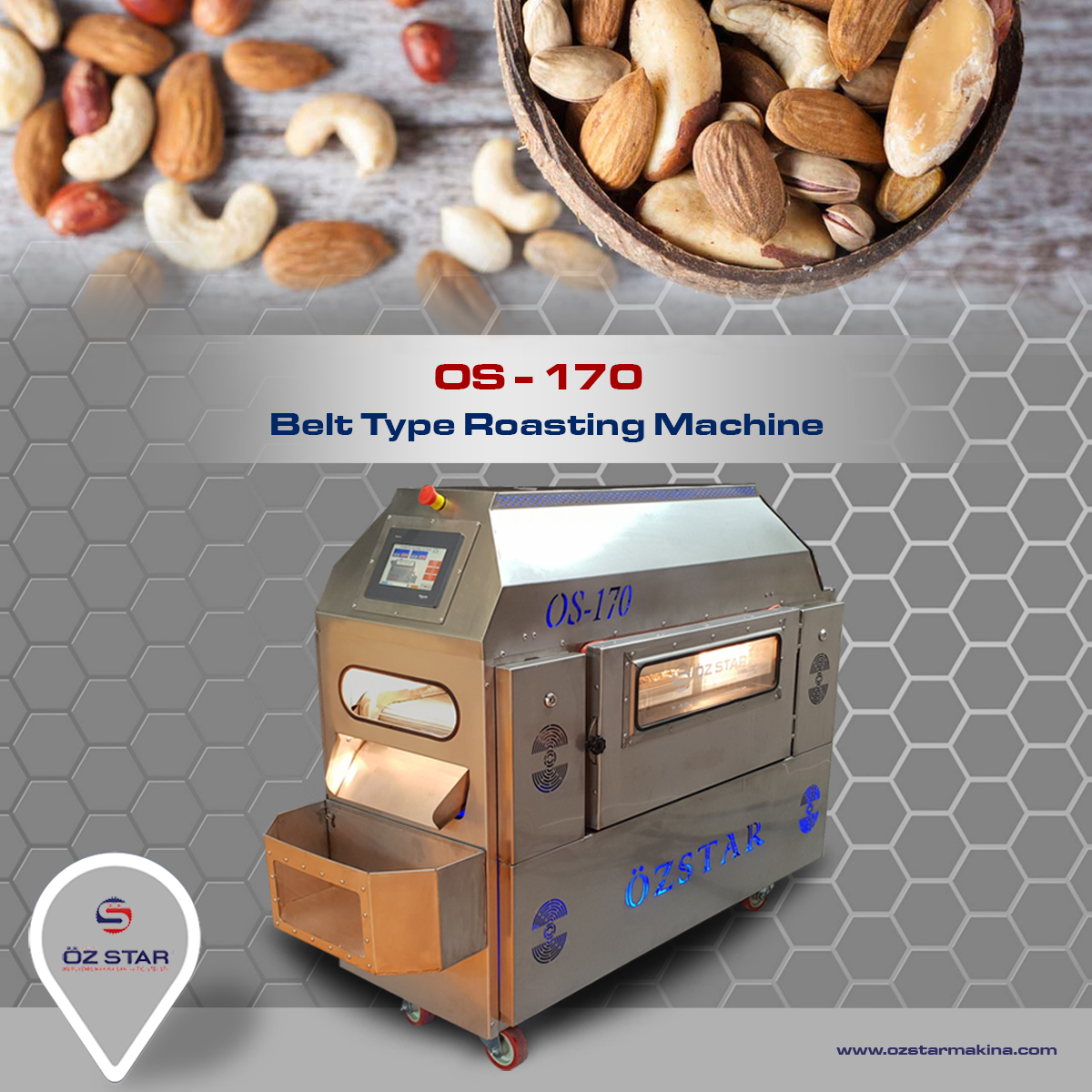 Nuts Roasting Machine | Hazelnut Roasting Machine | Almond Roasting ...