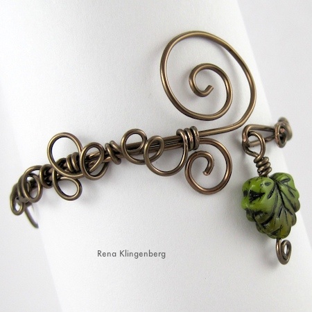 Easy Wire Work Bangle Tutorial / The Beading Gem