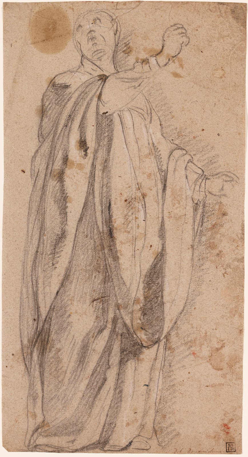 Spencer Alley: Human Figure (Draped) in Seicento Drawings