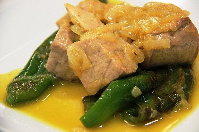 Area de Pesca: Recetas con pescado: Bonito con cebolla