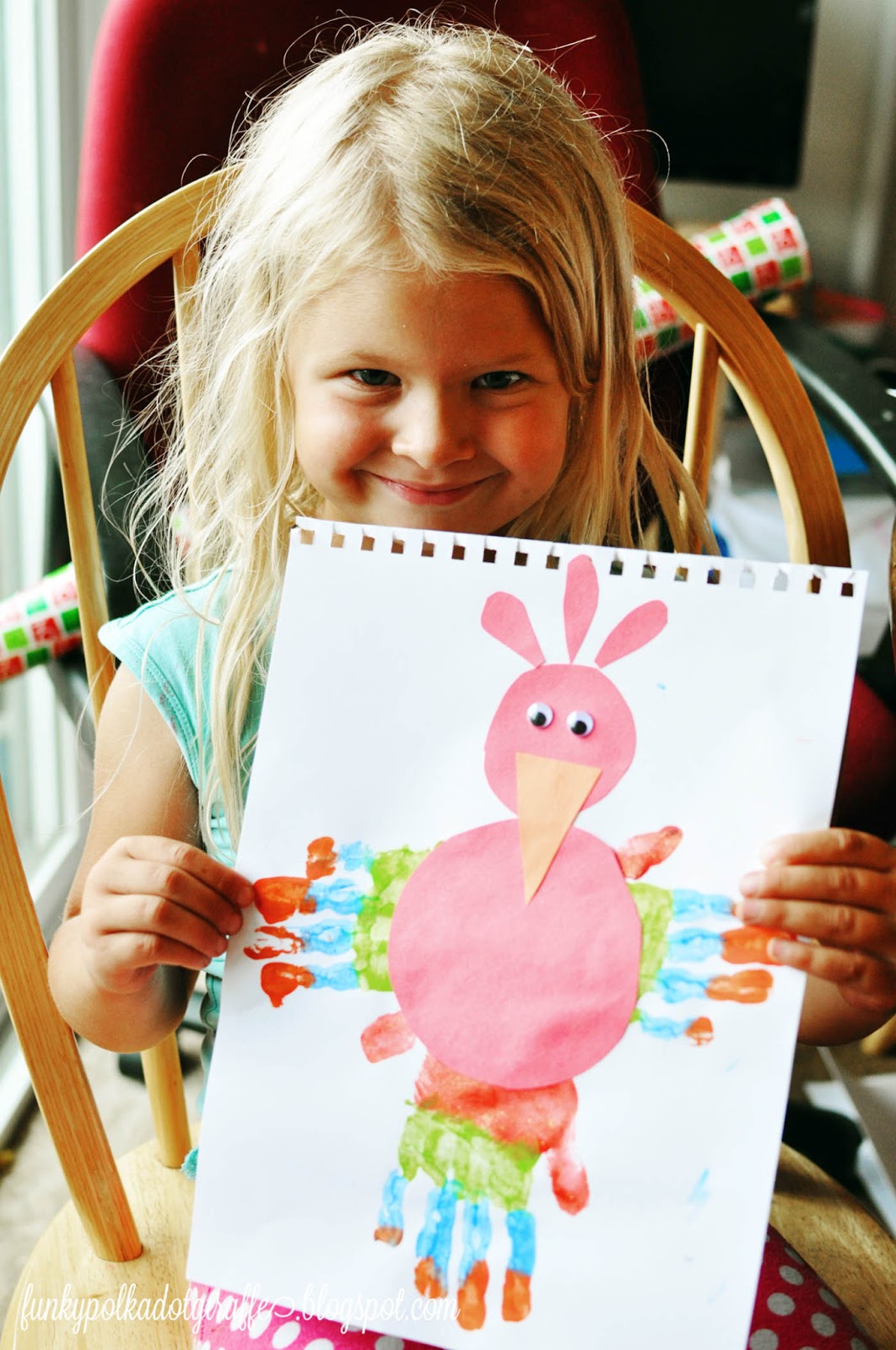 Funky Polkadot Giraffe: Tutorial: Handprint Parrot Project for Kids