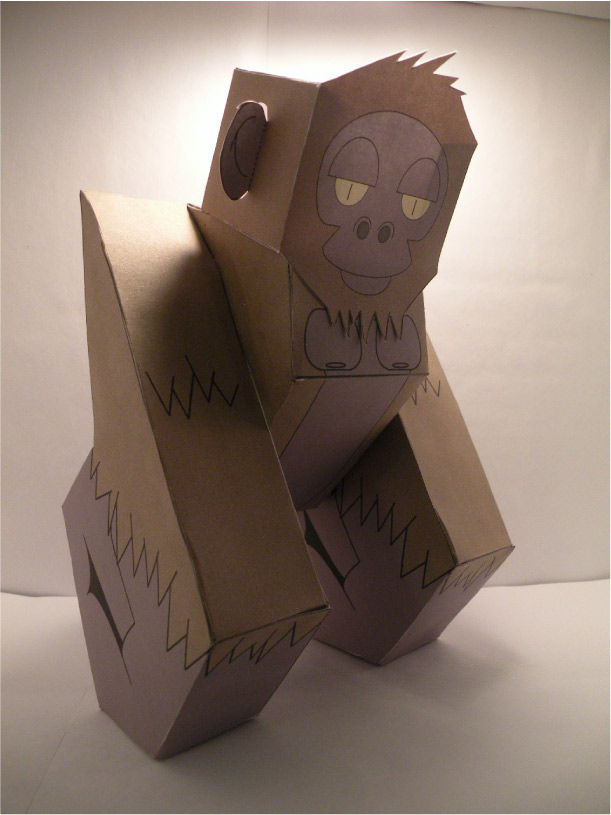 Primates Paper Toys | Paperized Crafts