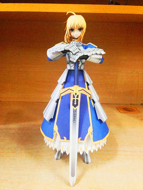 Fate/Stay Night: Saber Paper Model | Paperized Crafts