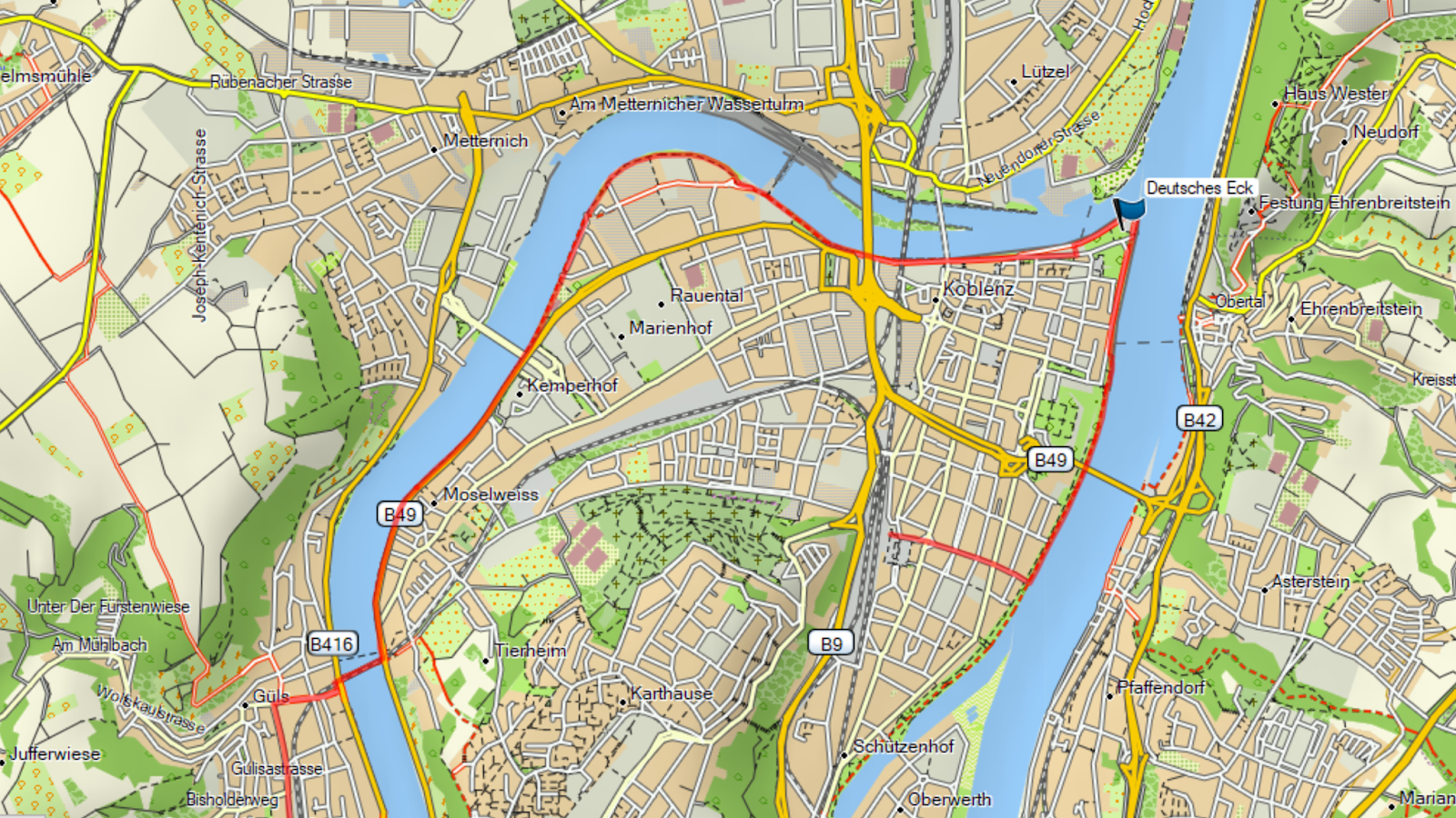 Moselsteig: 21, Winningen-Koblenz