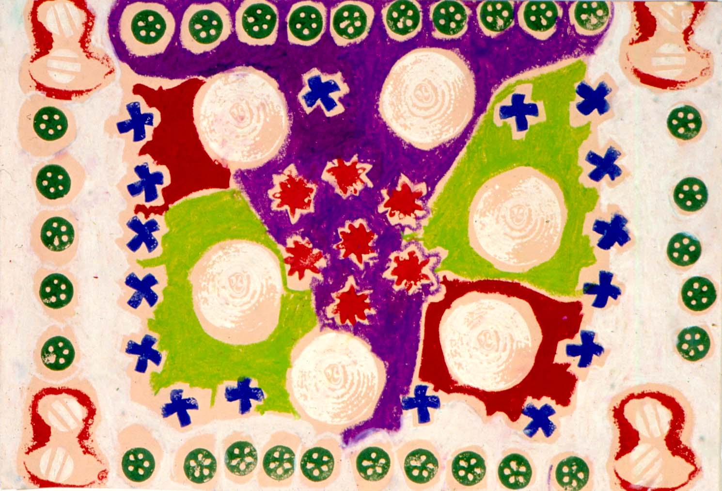 Art for Small Hands: Printing - Fruit & Vegetable Prints with Oil Pastel