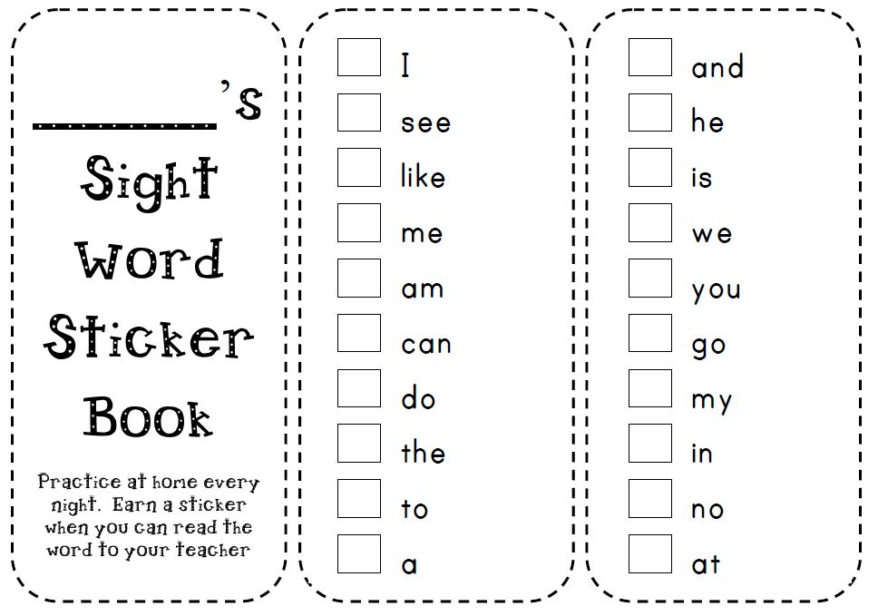 Sight Word Books Printable - prntbl.concejomunicipaldechinu.gov.co