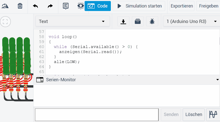 Simulationsprogram - ARDUINO UNO R3