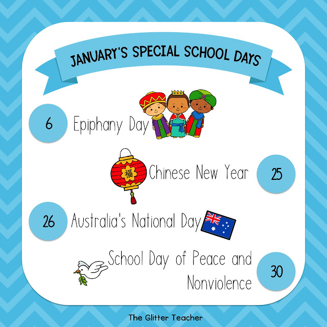 [CELEBRATIONS] Welcome, January - The Glitter Teacher
