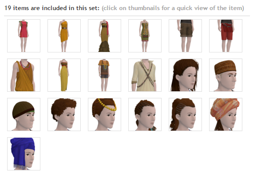 The Sims 3 Store: Africa Inspiration Collection