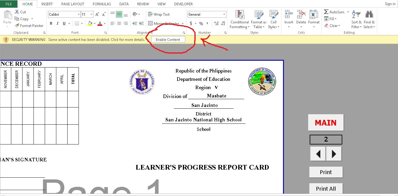 School Form 9 Generator for Elementary, Junior HS and Senior HS | Free ...