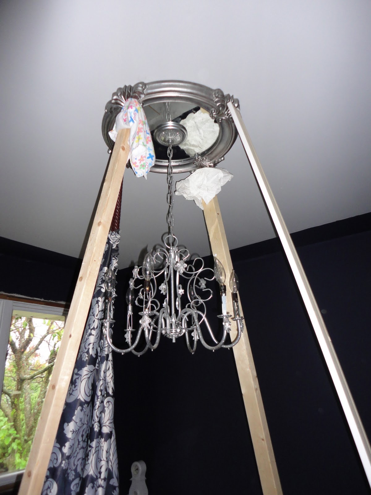 General Splendour : HomeGoods Mirror Ceiling Medallion - Project complete!