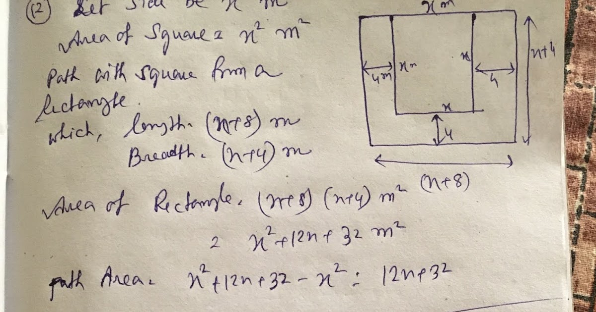 Update ANS: Class 10 ICSE SELINA MATH EX 6B question 12 A square lawn ...