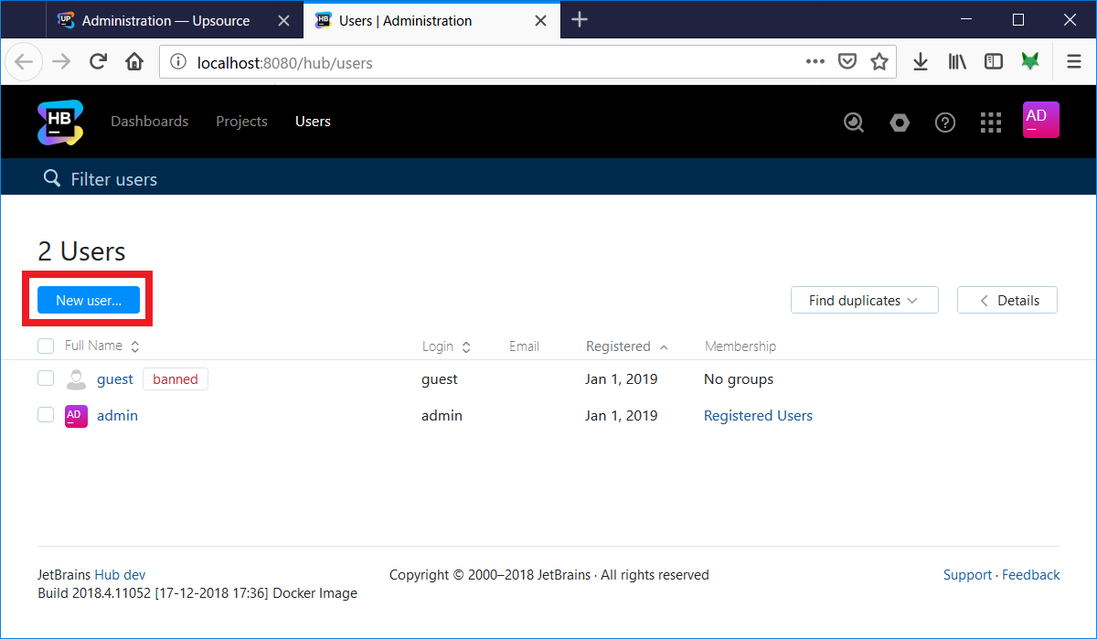 docker-compose で Upsource を試す - 起動からJavaプロジェクト作成まで - mikoto2000 の日記