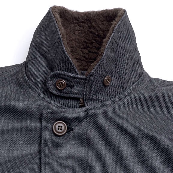 :: New Samurai Heavy Duck N-1 Deck Jacket Black