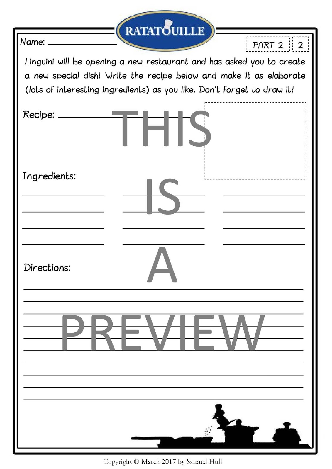 Disney's Ratatouille (2007) - Movie Questions + Activities ~ Movie ...