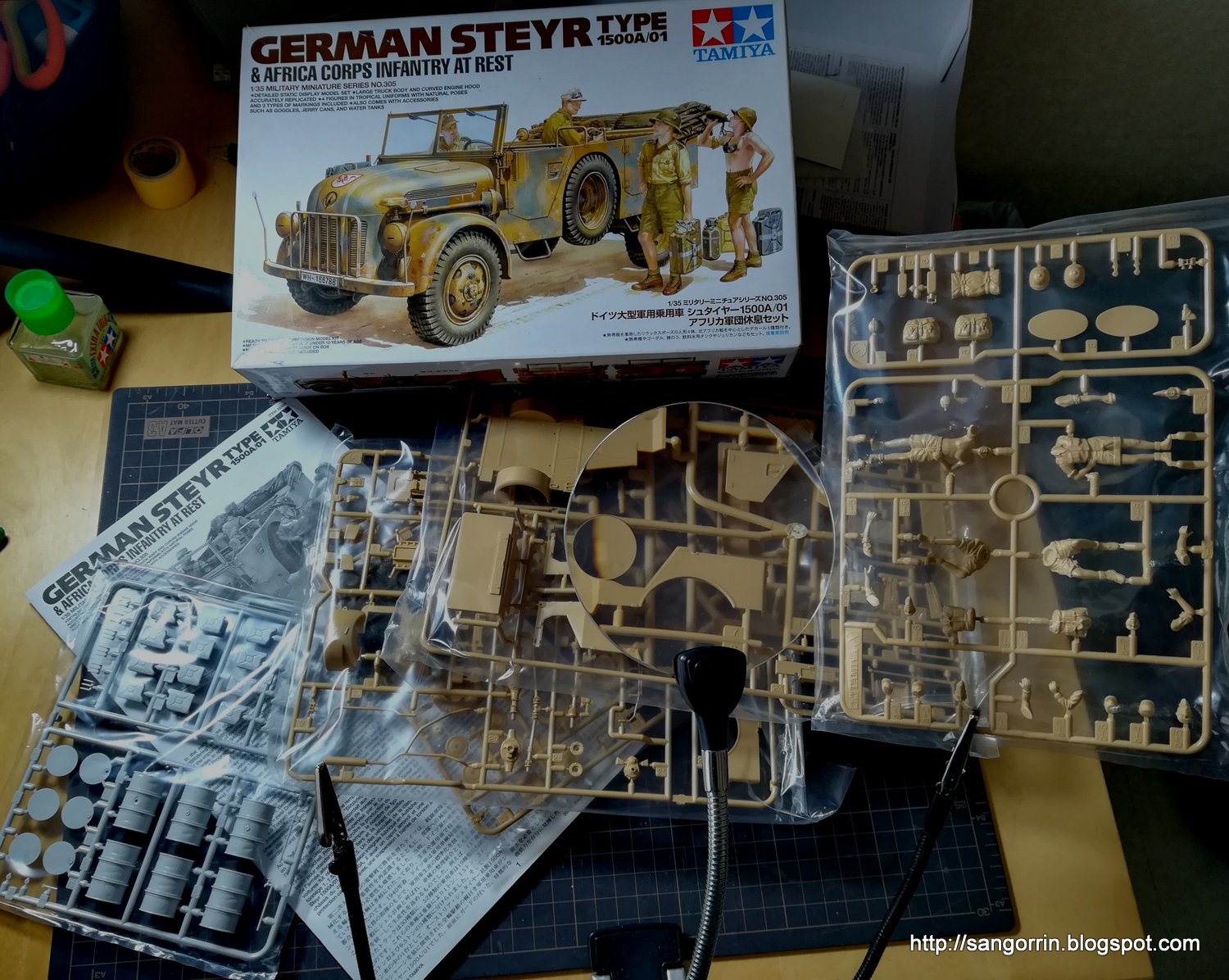 Sangorrin: Tamiya German Steyr Type 1500A/01 making