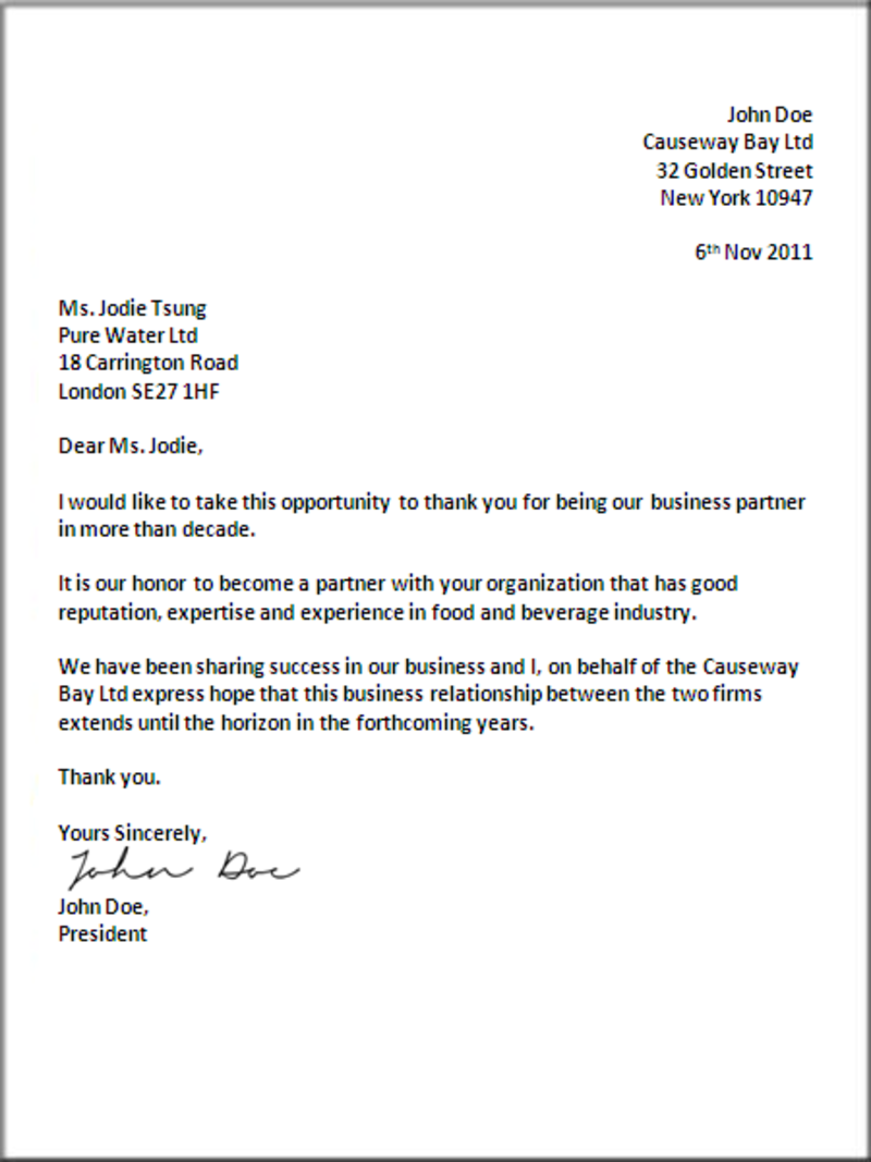 Sample Formal Letter Formal Letter sample-formal-letter-formal-letter