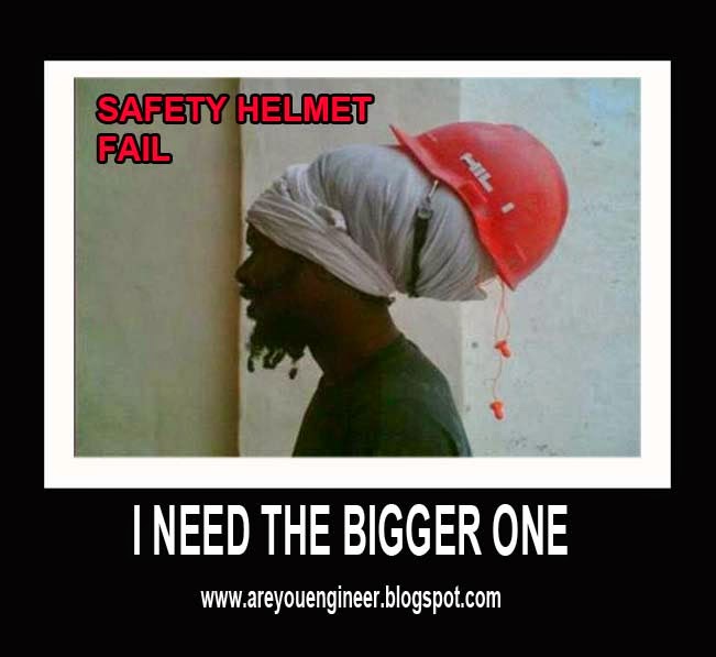 ARE YOU ENGINEER?: SAFETY HELMET FAIL