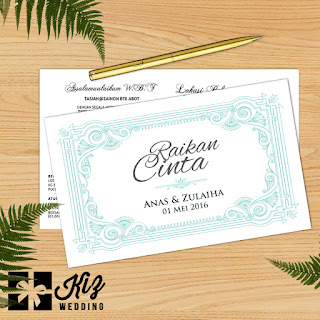 Kiz Wedding: Contoh Design Kad Kahwin Dan Bunting Raikan Cinta Anas Dan ...